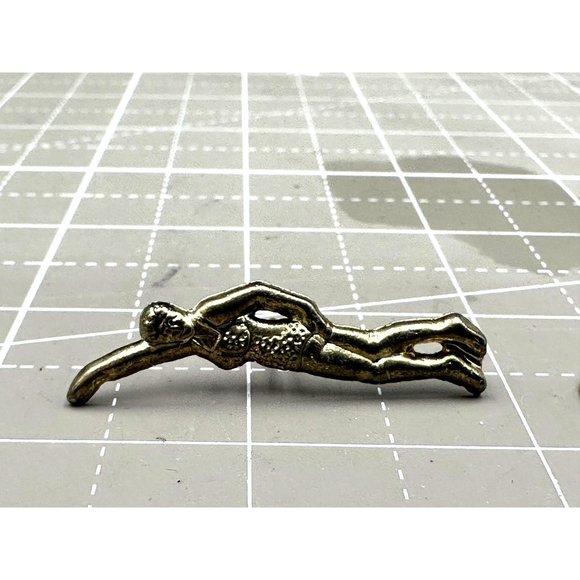Unbranded | Jewelry | Vintage Gold Tone Woman Swimmer Lapel Pin | Poshmark